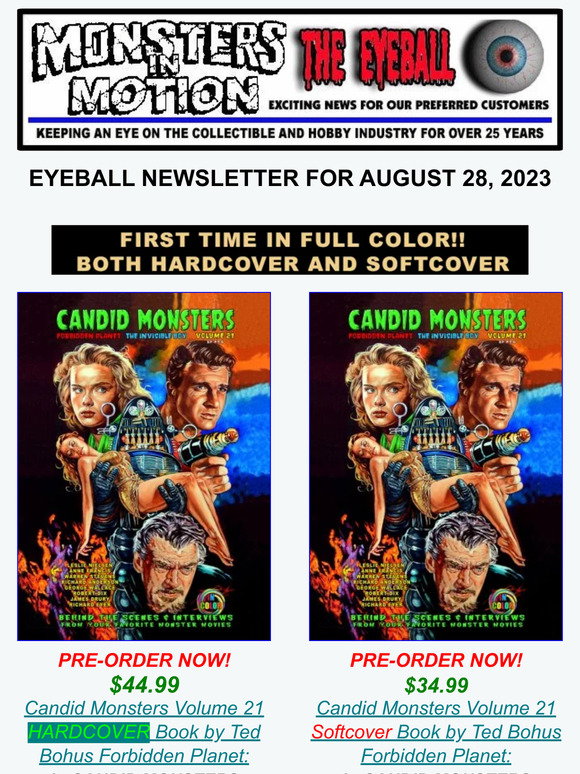 Monsters in Motion: EYEBALL NEWS: Forbidden Planet Candid Monsters NOW ...