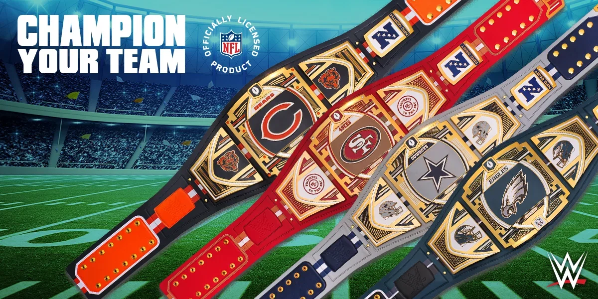 WWE Shop: Introducing NFL Legacy Title Belts! | Milled
