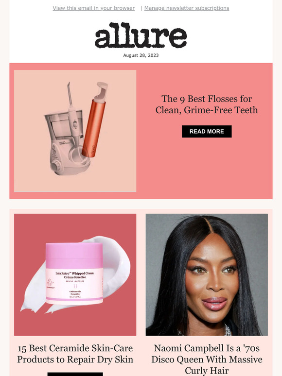 Allure: Naomi Campbell Is a '70s Disco Queen With Massive Curly Hair | Milled