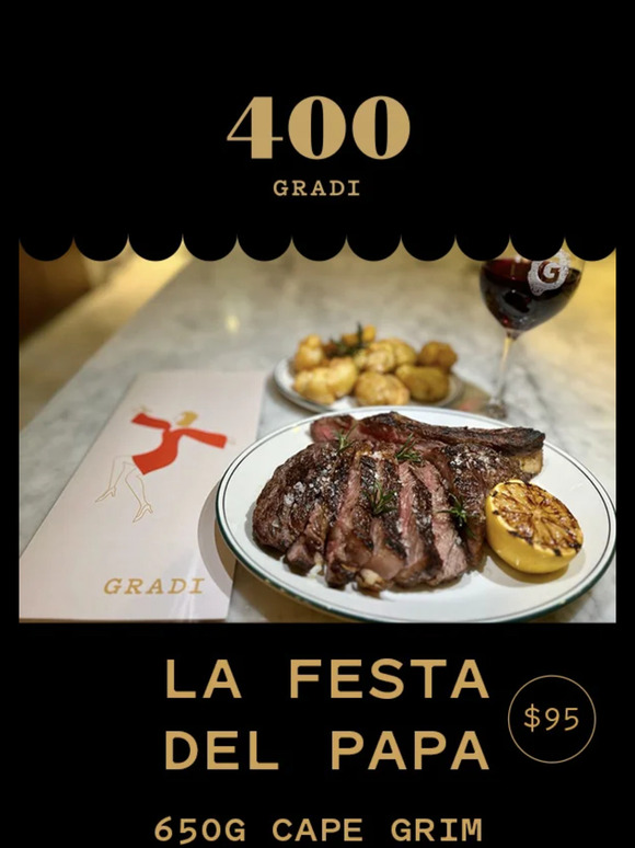400 Gradi: Father's Day at 400 Gradi | Milled