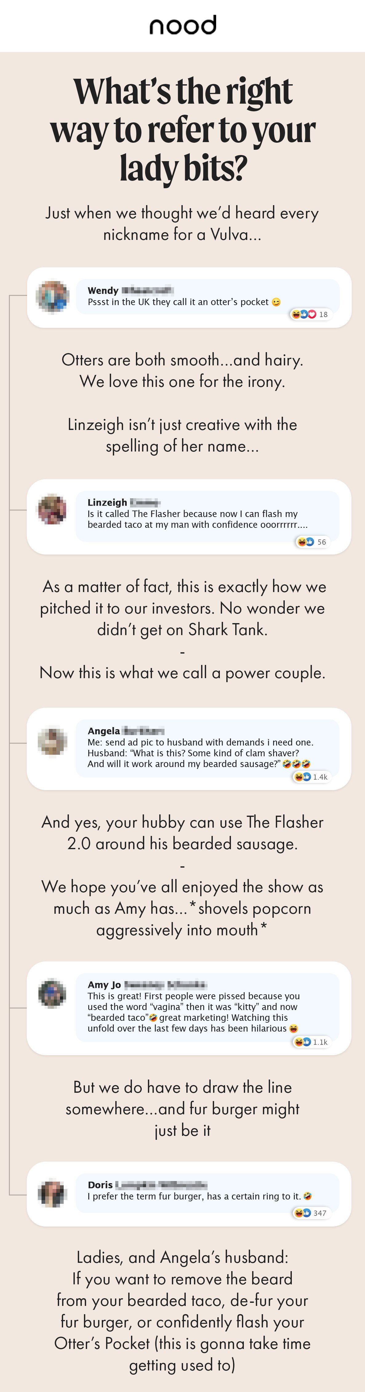 Nood: What's the right way to refer to your lady bits? | Milled
