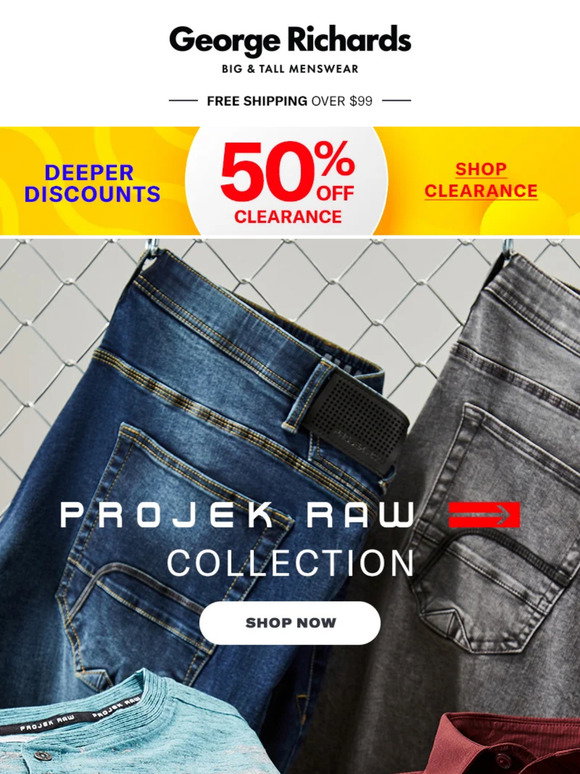 George Richards: Check Out Our Projek Raw Collection | Milled