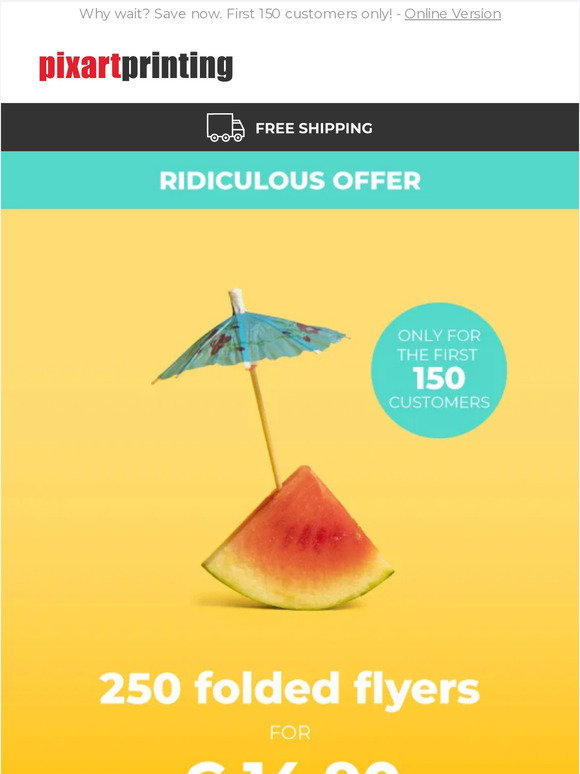 Pixartprinting: 250 folded flyers for just €14.90: you won't believe ...