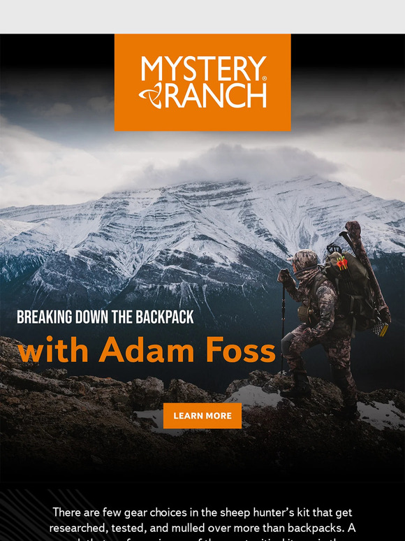 Mystery Ranch: Breaking Down the Backpack with ADAM FOSS | Milled