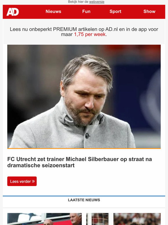 AdHouse: Michael Silberbauer is niet langer de trainer van FC Utrecht ...
