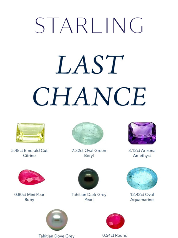 Starling Jewelry: Last Chance Gems 💎 | Milled