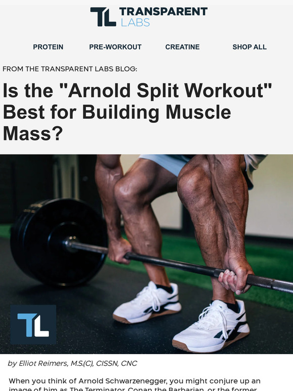 Transparent Labs: Is The Arnold Split Actually Effective? 🤔 | Milled