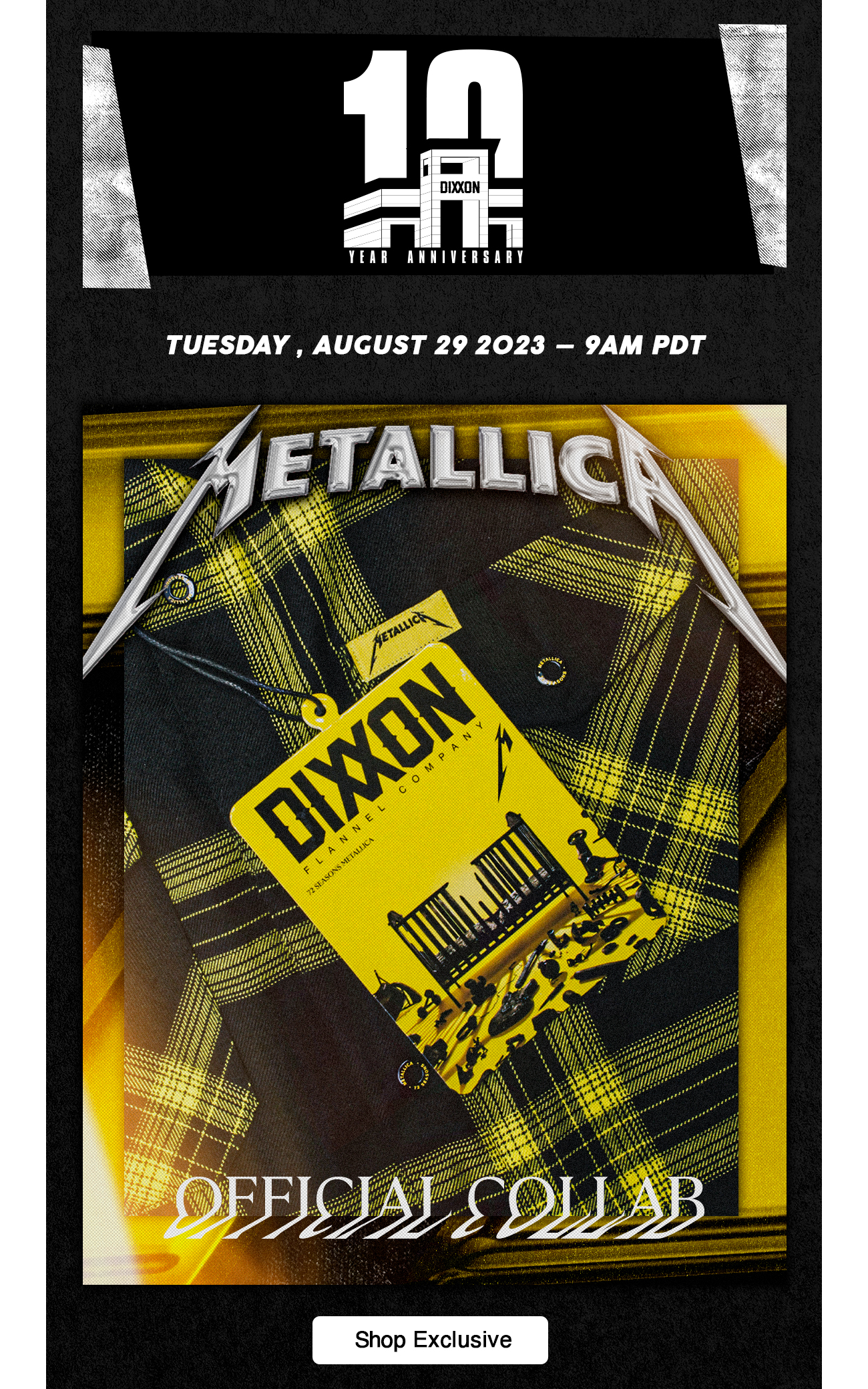 Dixxon Flannel Co.: METALLICA X DIXXON | Milled