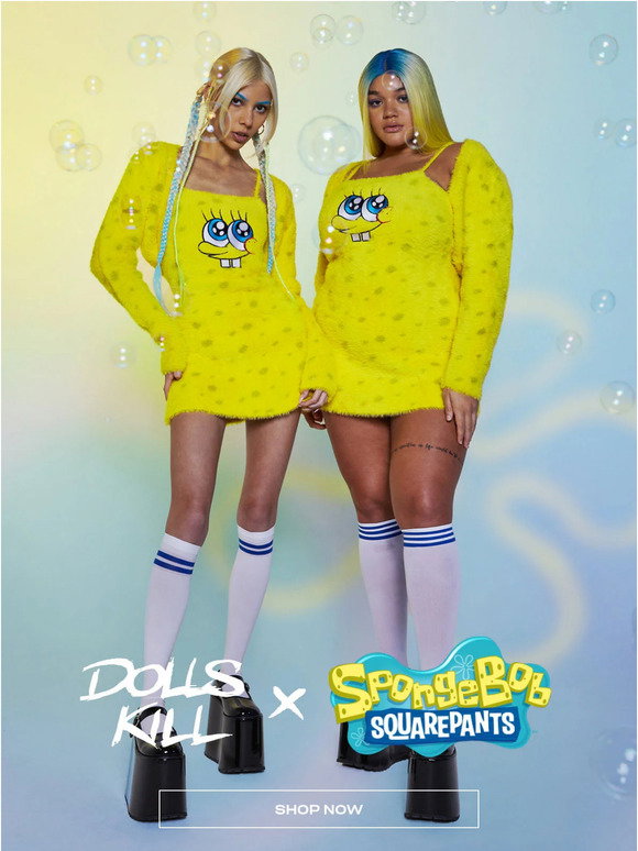 Dolls Kill: NEW Dolls Kill x SpongeBob Is HERE! 🍍🧽🐌 | Milled