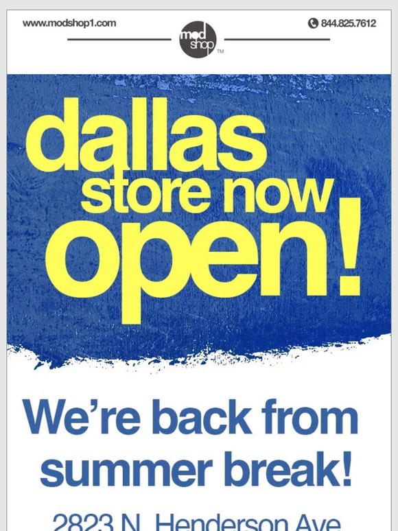 Modshop: Dallas Store Now Open! | Milled