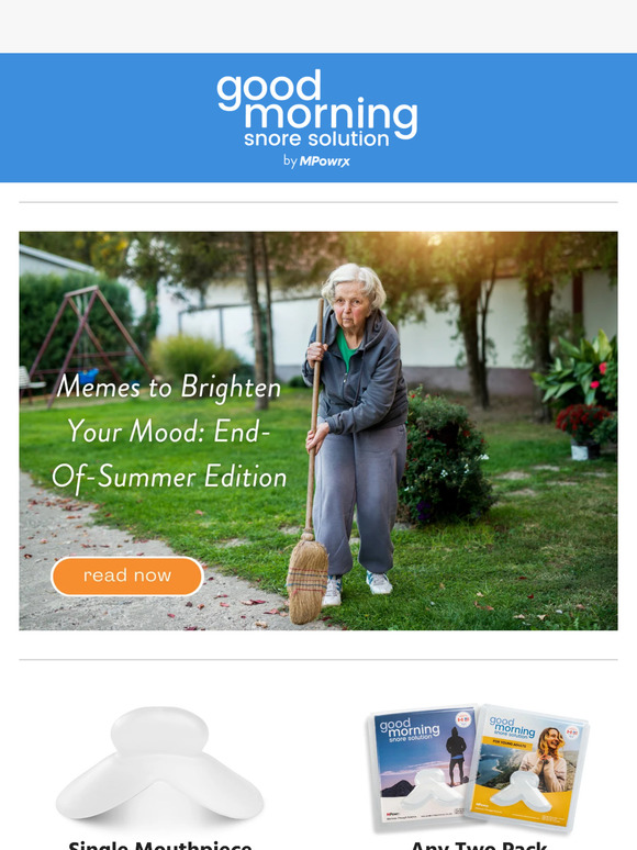 Good Morning Snore Solution: Memes to Brighten Your Mood: End-Of-Summer ...