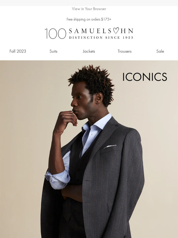 Samuelsohn: Introducing The Iconic Stripe Soft Loop Suit | Milled