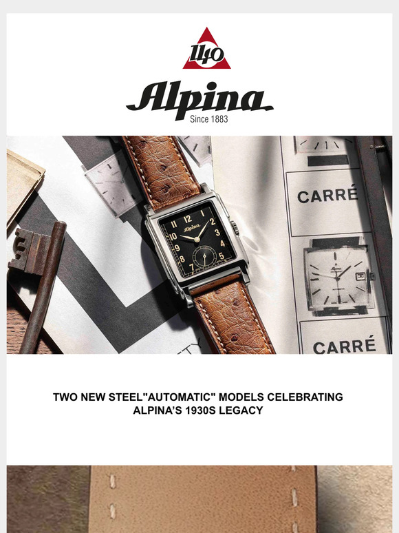 Alpina Watches: Two new steel models celebrating Alpina’s 1930s legacy ...