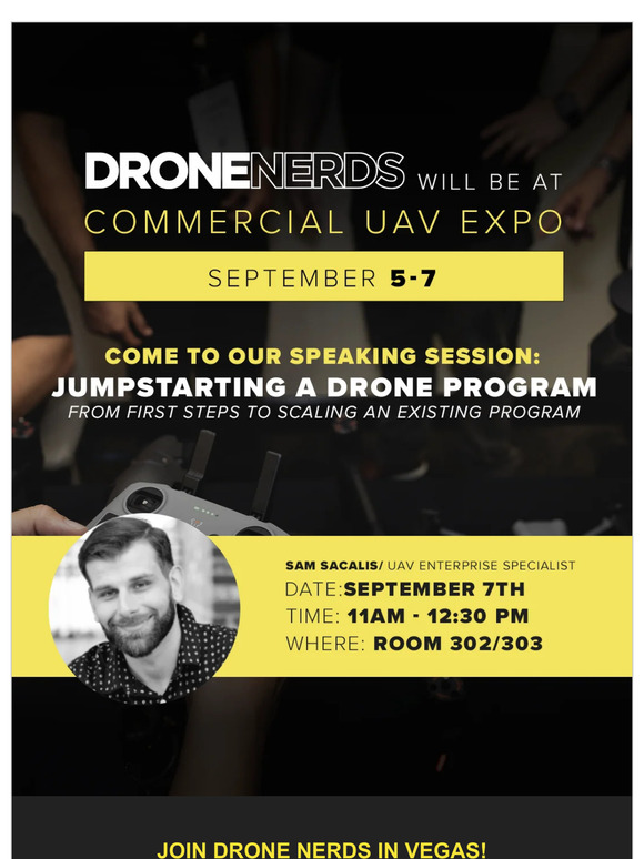 Drone Nerds: Drone Nerds at CUAV 2023 — Come See Our Speaking Session ...