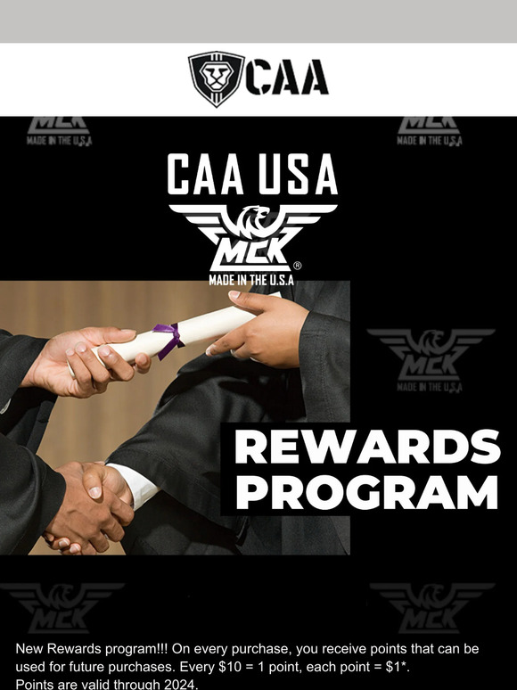 CAA: New Rewards Program Initiated, You Buy You Win | Milled
