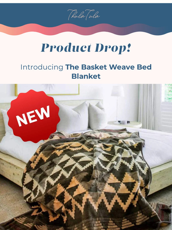 Thula Tula: 🚨[ Product Drop ] The Basket Weave Bed Blanket | Milled