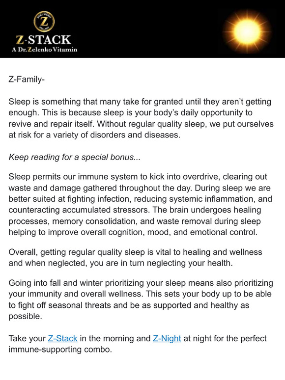 Z-Stack: Supplements: The missing link to optimizing your immunity | Milled