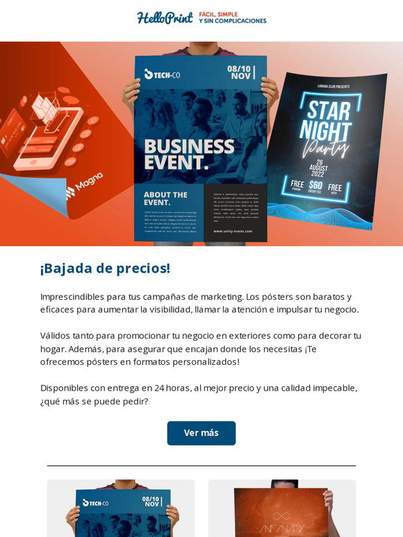 Helloprint: Pósters publicitarios: expertos en captar todas las miradas ...