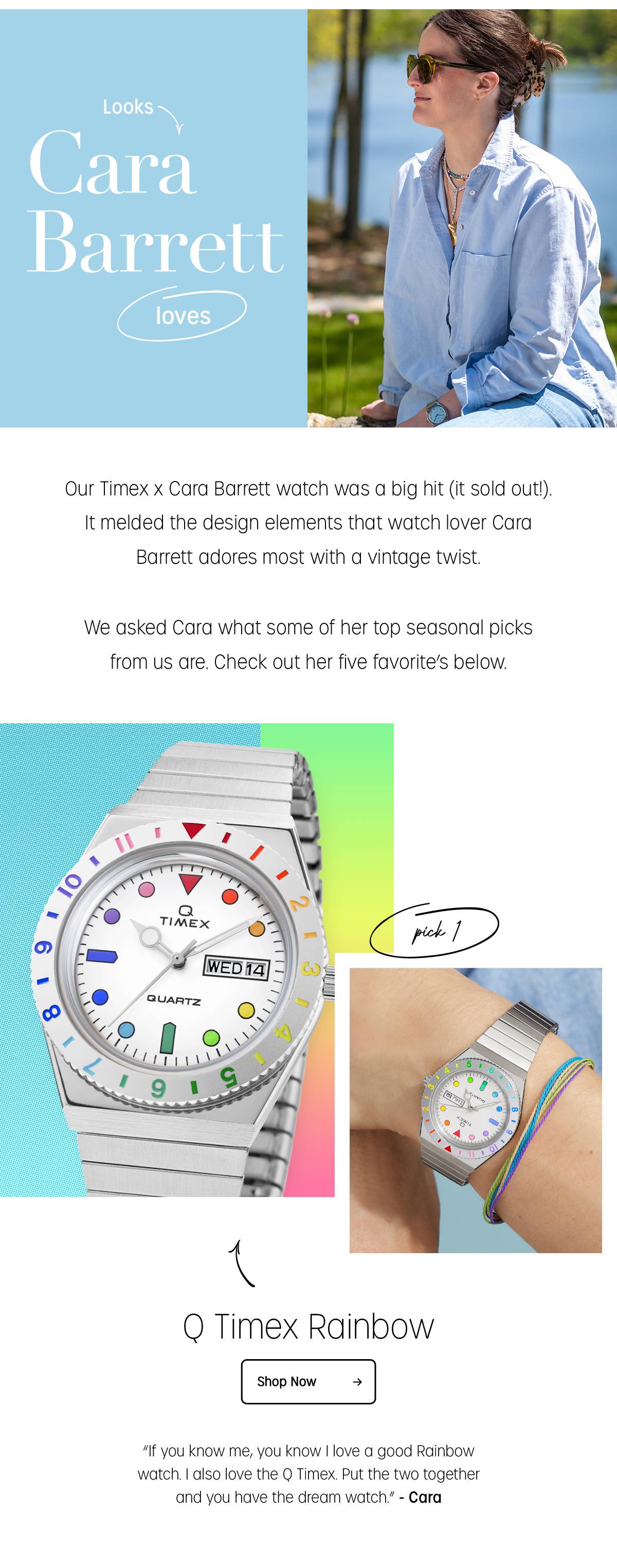Timex: Cara Barrett's Top Picks | Milled