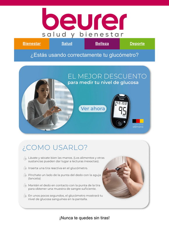 Beurer: ¿Usas correctamente tu glucómetro? 🤔 | Milled