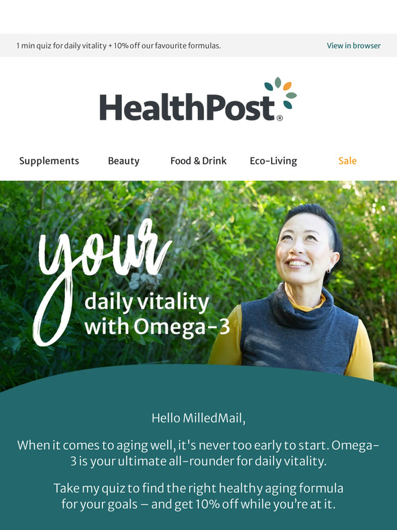 HealthPost: Is Omega-3 the key to aging well? | Milled