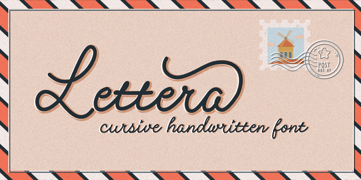 MyFonts: A Charming Font - Lettera | Milled
