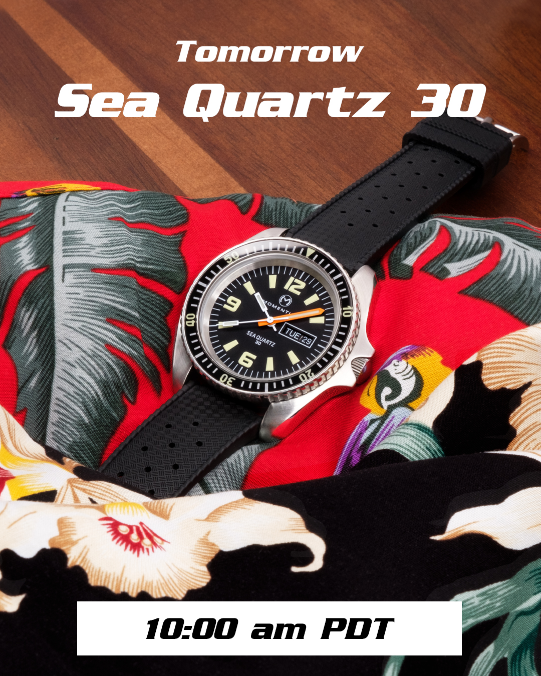 Momentum Watch: Tomorrow: Sea Quartz 30 Pre-Order | Milled