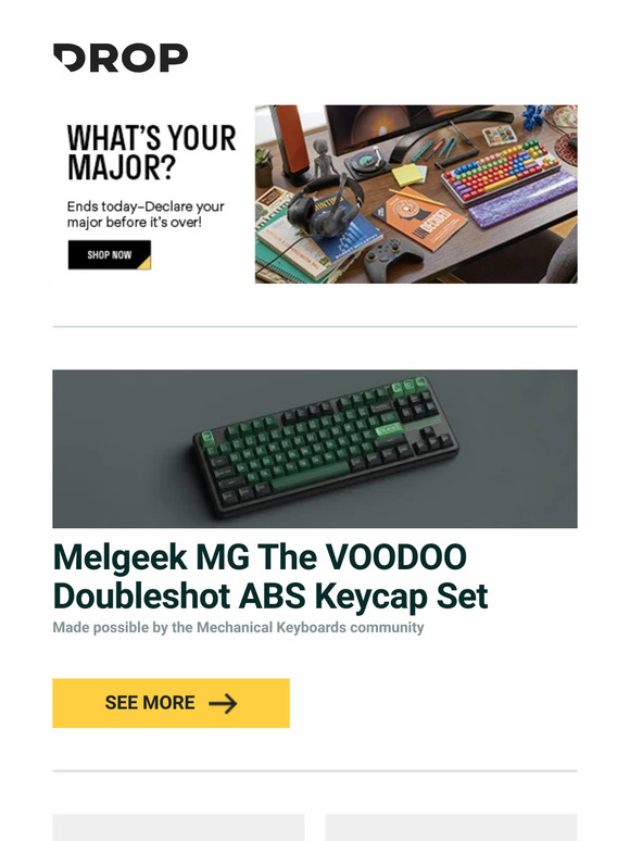 Massdrop: Melgeek MG The VOODOO Doubleshot ABS Keycap Set, Super Switch ...