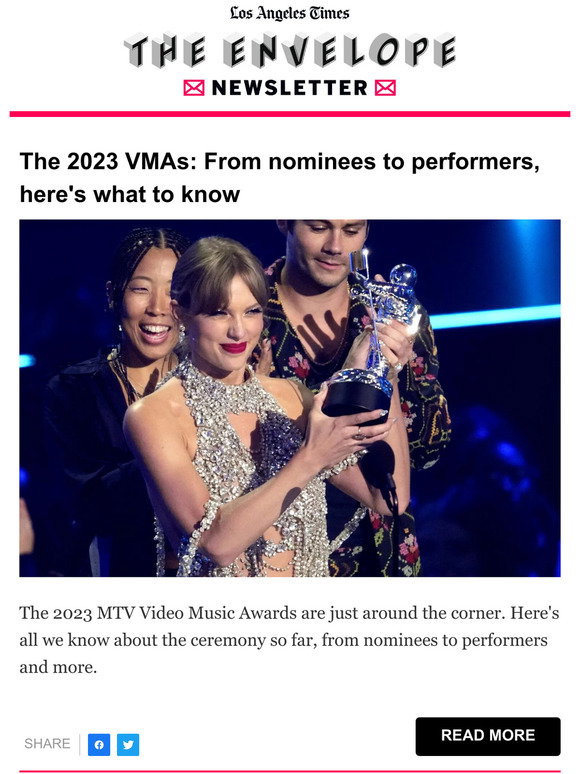 Los Angeles Times: The 2023 VMAs: From nominees to performers | Milled