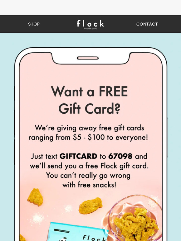 Flock Foods: Free gift card on us! | Milled