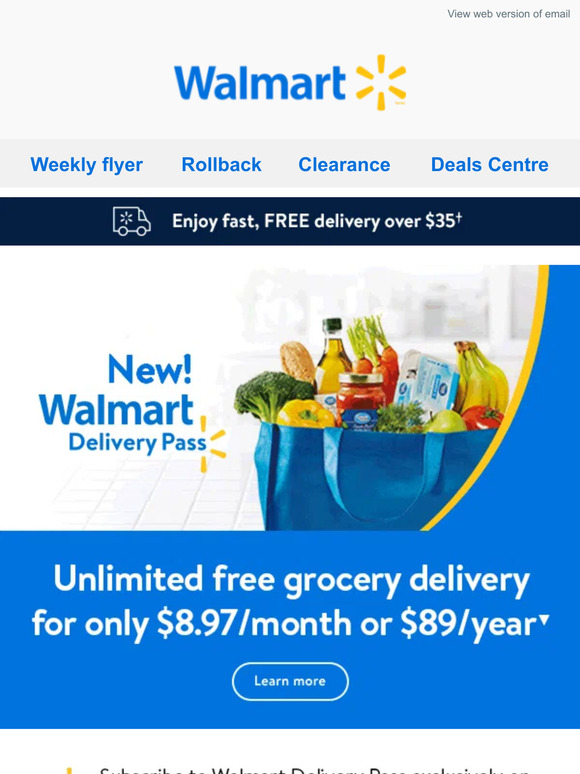 Walmart: Introducing Delivery Pass for your convenience 🚚 | Milled