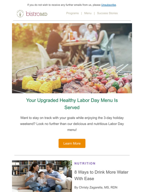 bistroMD: Your Healthy Labor Day Menu Is Here | Milled