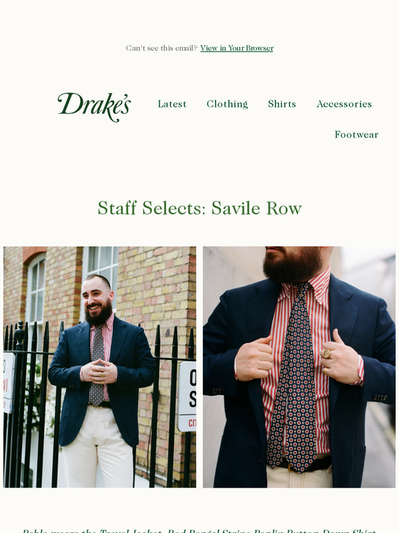 Drake's US: Staff Selects: Savile Row | Milled