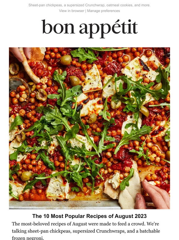 Bon Appétit: The 10 Most Popular Recipes of August | Milled