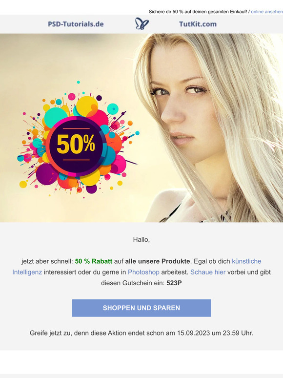 psd-tutorials.de: 50 % auf sämtliche Tutorials & Vorlagen ...