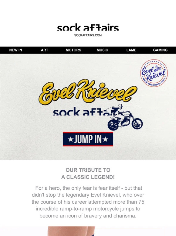 Sock Affairs: The style of Evel Knievel 🏁 | Milled