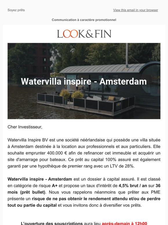 Look and Fin: Nouveau dossier A+ : Watervilla inspire - Amsterdam | Milled