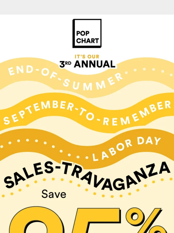 Pop Chart Lab: Save 25% for Labor Day! | Milled