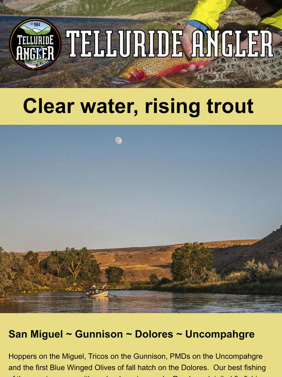 Telluride Outside: Telluride Fishing Report: clear water and rising ...