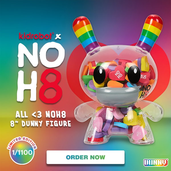 Kidrobot: Just Arrived: Kidrobot x NOH8 Rainbow Dunny! 🏳️‍🌈 | Milled