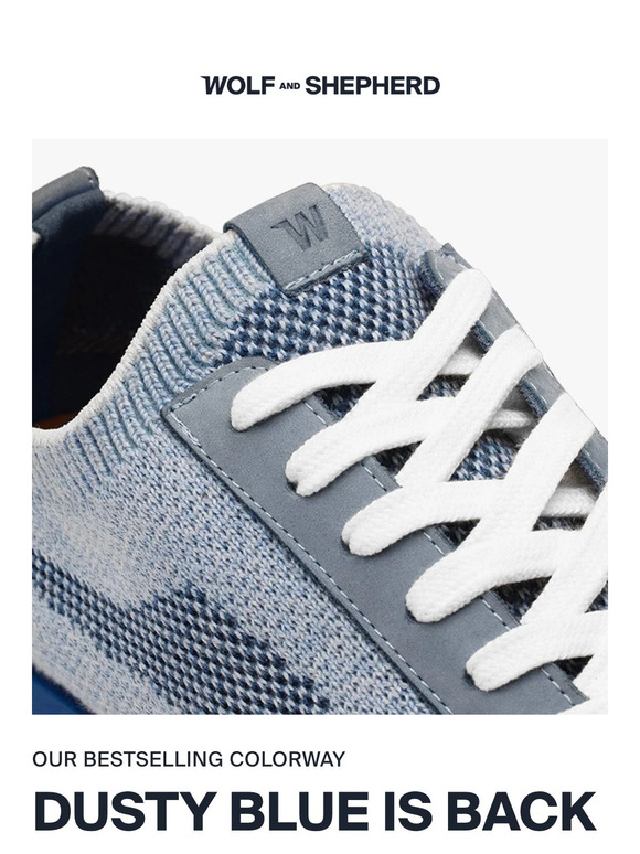 Wolf & Shepherd: The Dusty Blue Supremeknit™ is back! | Milled