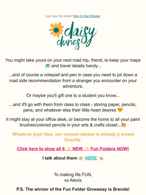 Daisy Dunes: Fun Folders are HEREEE! 🎉 | Milled