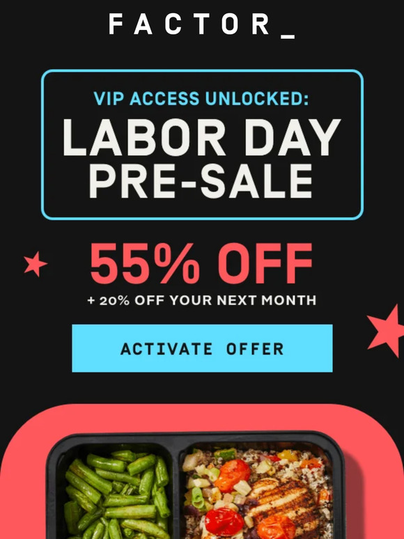 factor75: 55% OFF 🔓 Early access UNLOCKED | Milled