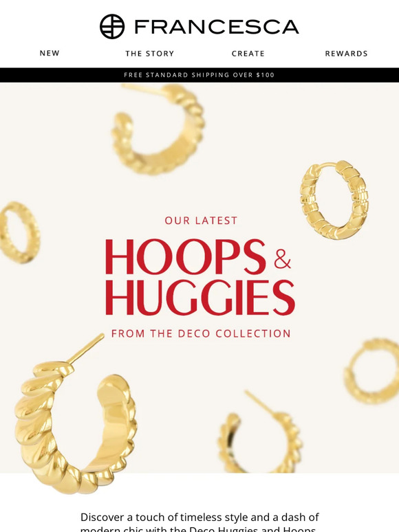 Francesca Collections: ️ Deco Hoops & Huggies to love... | Milled