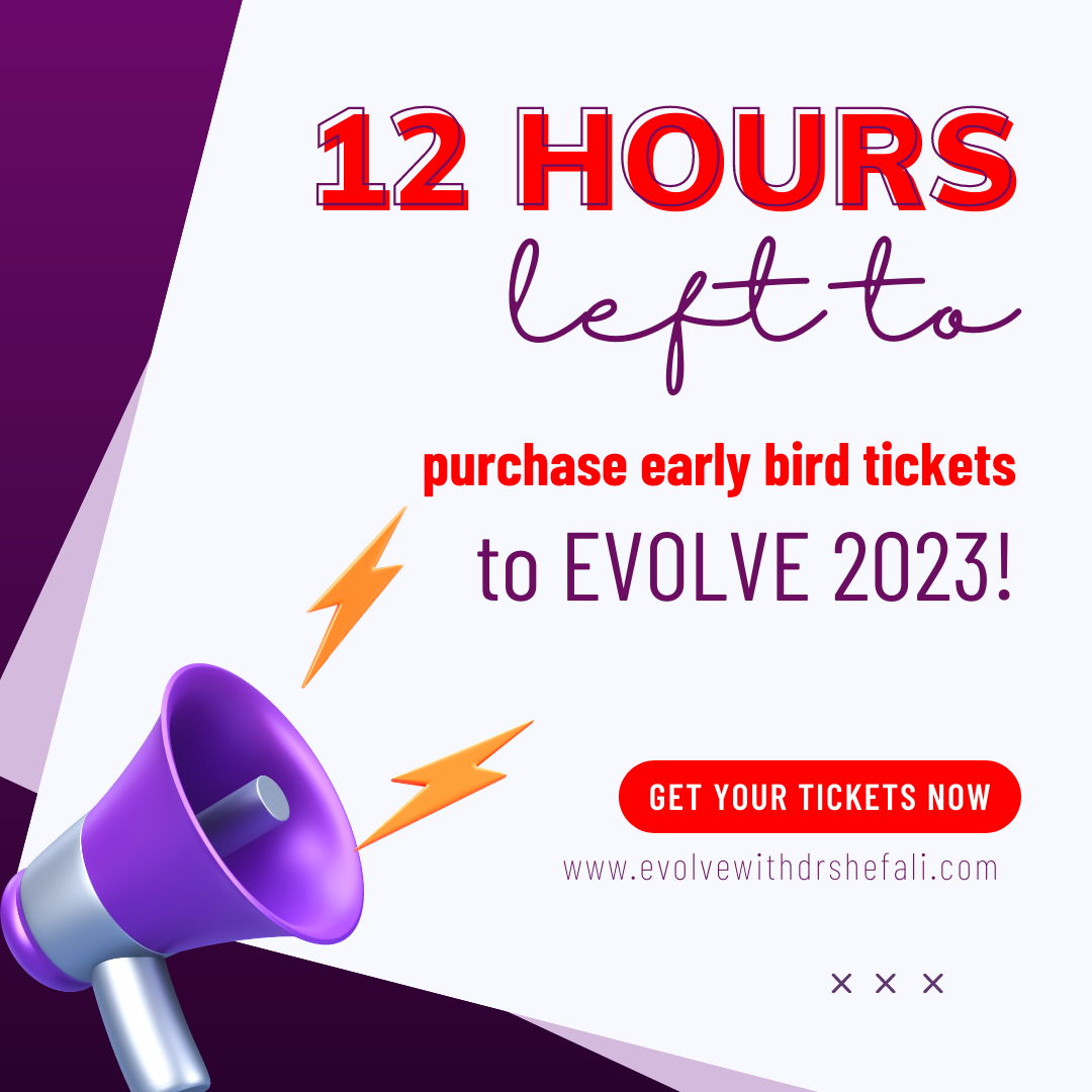 Dr. Shefali Tsabary: Last 12 hours for early bird to EVOLVE ⏳ | Milled
