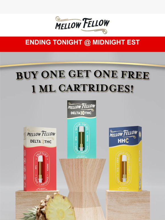 Mellow Fellow: Our BOGO carts summer is coming to an end :( | Milled