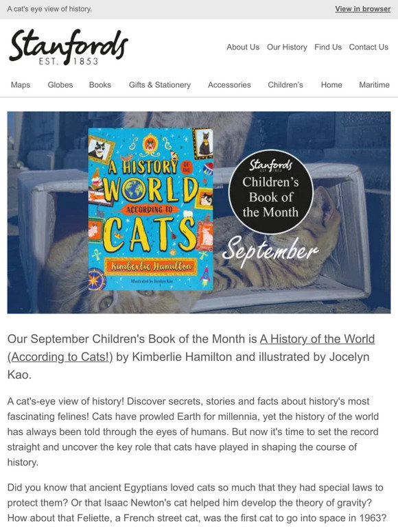 Stanfords: Our September Children's Book of the Month is A History of ...