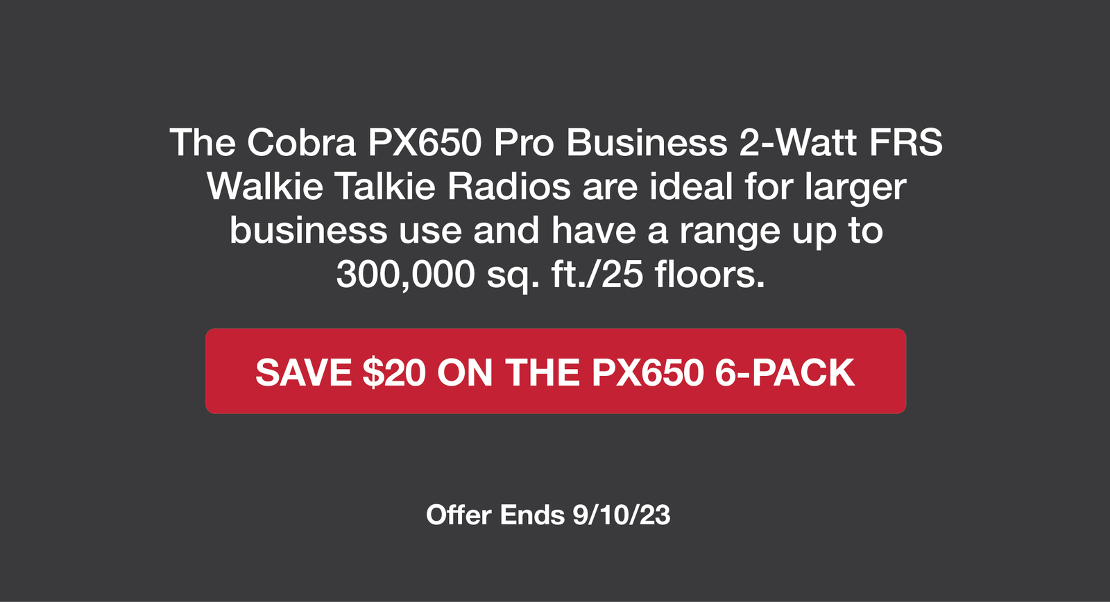 Cobra Electronics: Get Your Team in Gear with the PX650 6-Pack of ...