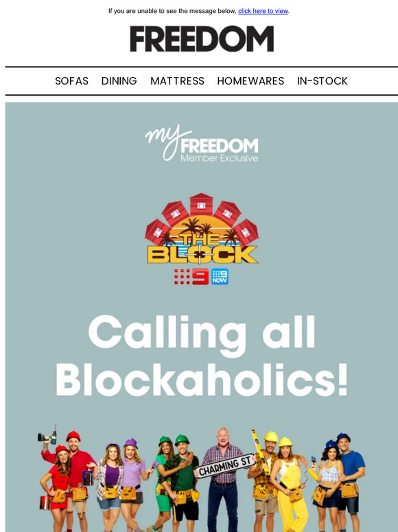 Freedom Australia: Meet The Block contestants at our myFreedom ...