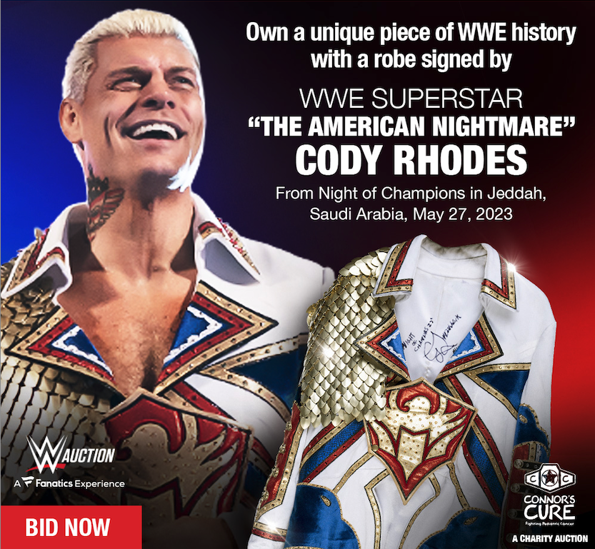 WWE Shop: BID NOW to win "The American Nightmare" Cody Rhodes's ...